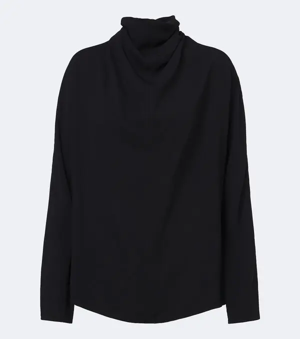 TOTEME Tie-neck Satin Blouse - Black