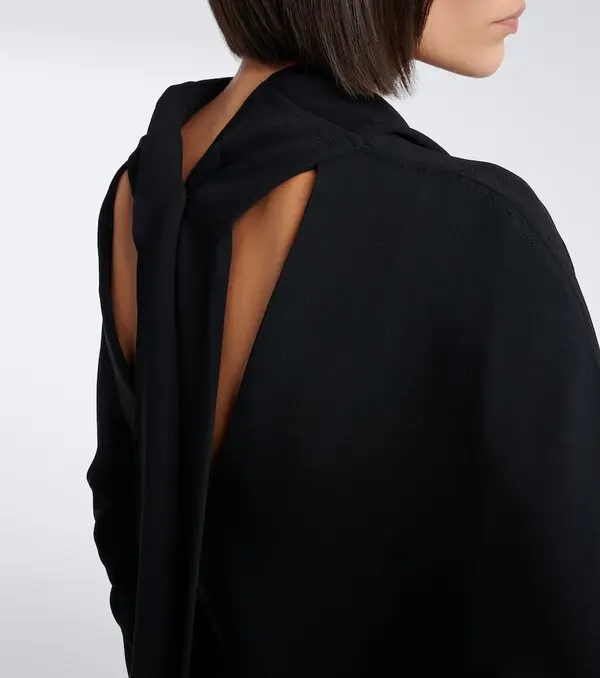 TOTEME Tie-neck Satin Blouse - Black