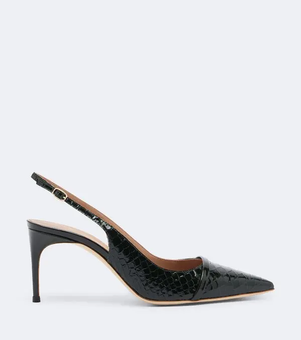 MALONE SOULIERS Schiffer Patent Leather Slingback Pumps