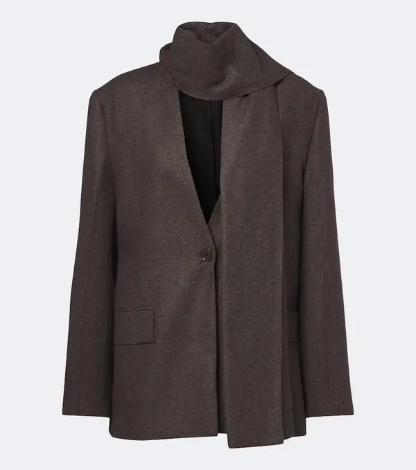 TOTEME Tie-neck Blazer - Brown
