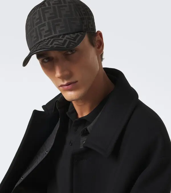 Fendi Ff Zucca Jacquard Baseball Cap