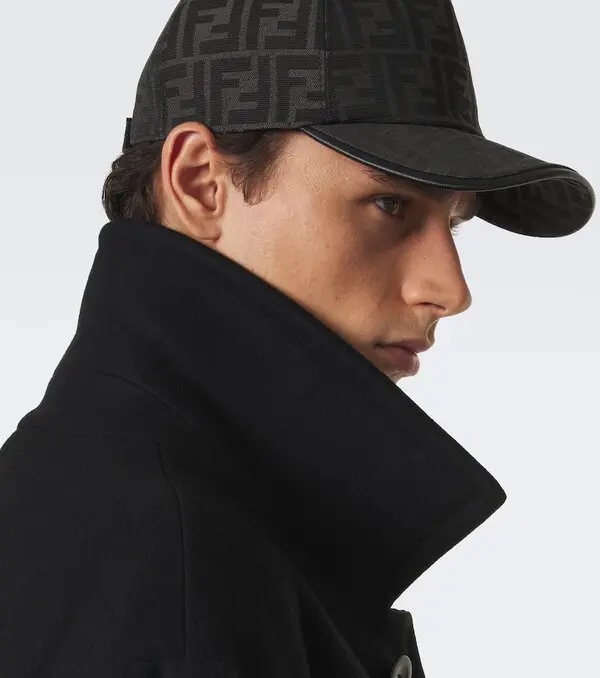 Fendi Ff Zucca Jacquard Baseball Cap