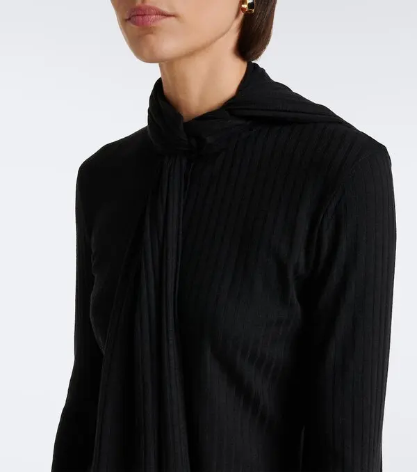TOTEME Tie-neck Jersey Cardigan