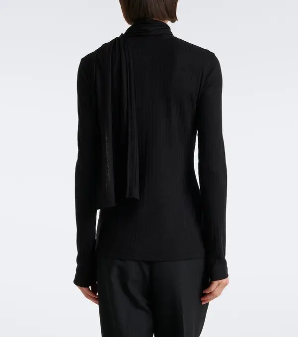 TOTEME Tie-neck Jersey Cardigan