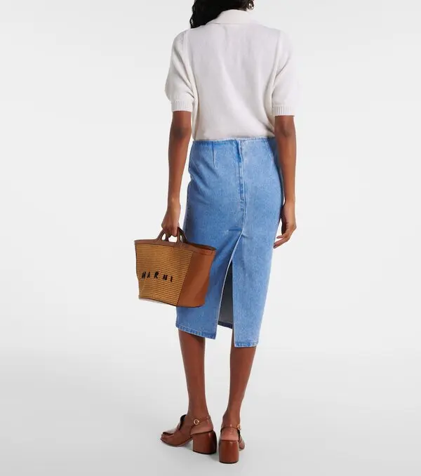 Marni Denim Midi Skirt