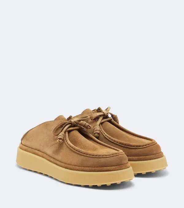 TOD'S Gommino® Suede Platform Mules