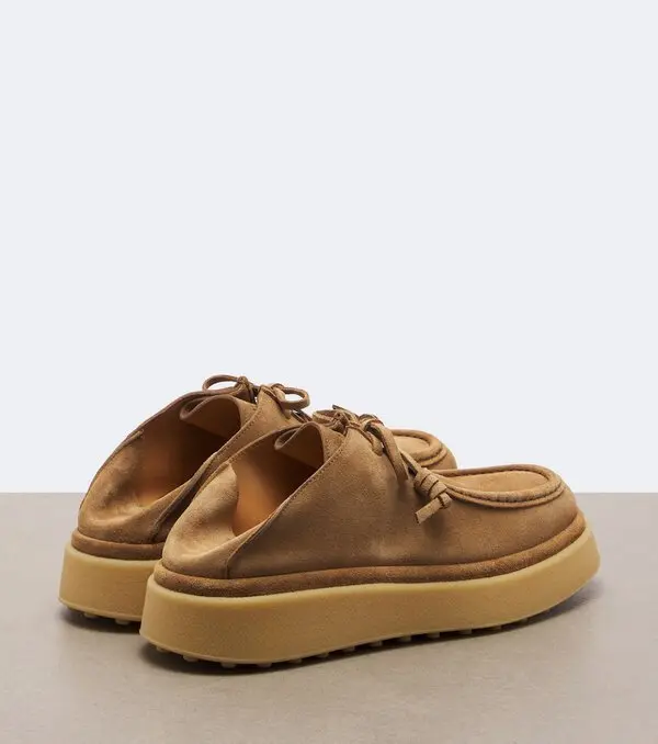 TOD'S Gommino® Suede Platform Mules