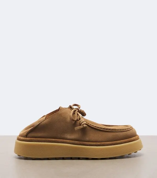 TOD'S Gommino® Suede Platform Mules