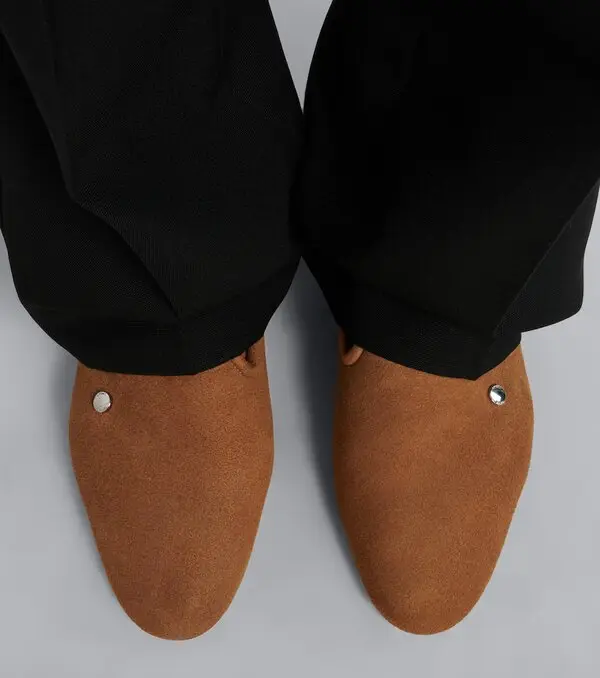 TOTEME Shearling-lined Suede Loafers