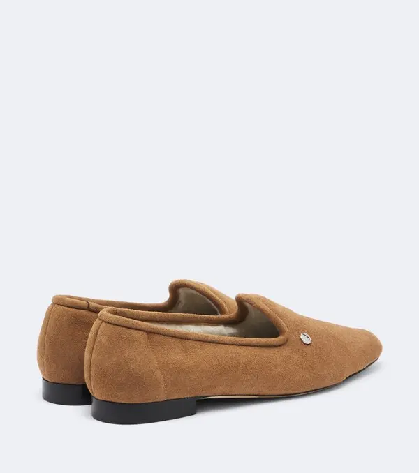 TOTEME Shearling-lined Suede Loafers