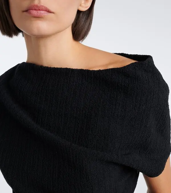 TOTEME One-shoulder Cotton Top