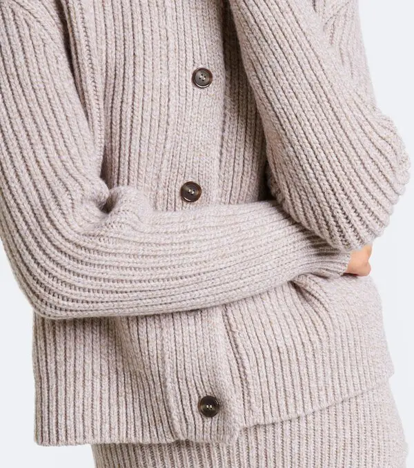 Magda Butrym Ribbed-knit Wool Cardigan