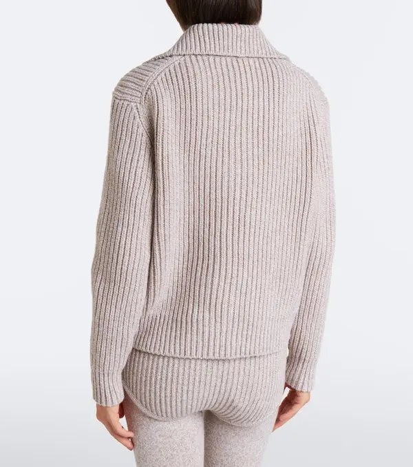 Magda Butrym Ribbed-knit Wool Cardigan