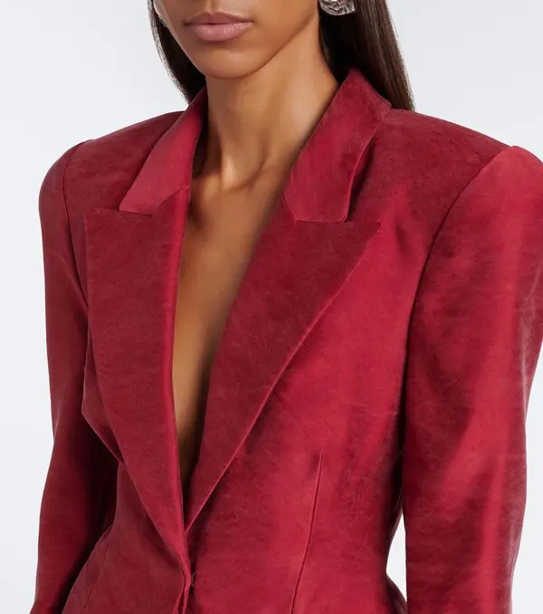 Magda Butrym Silk Blazer Dress