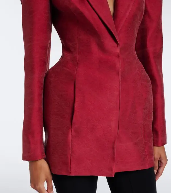 Magda Butrym Silk Blazer Dress