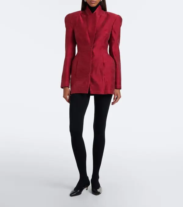 Magda Butrym Silk Blazer Dress