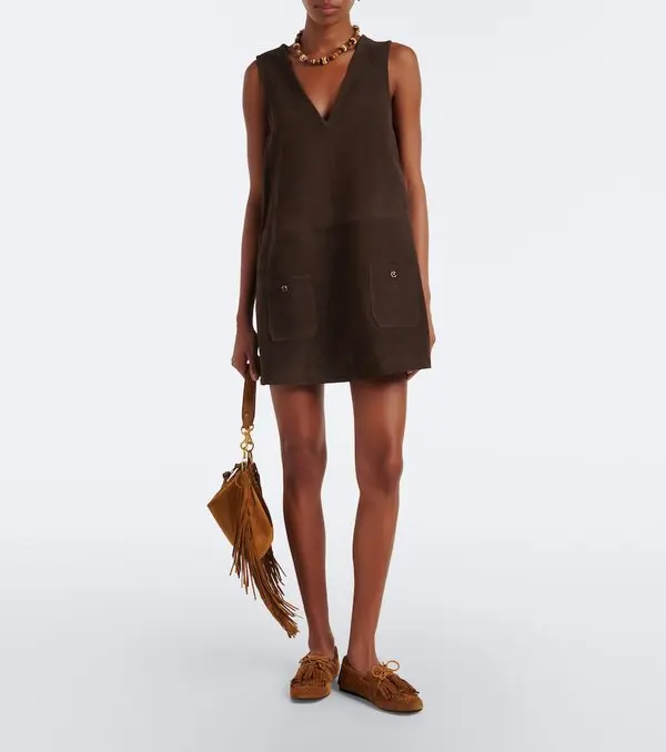 FRAME Suede Minidress