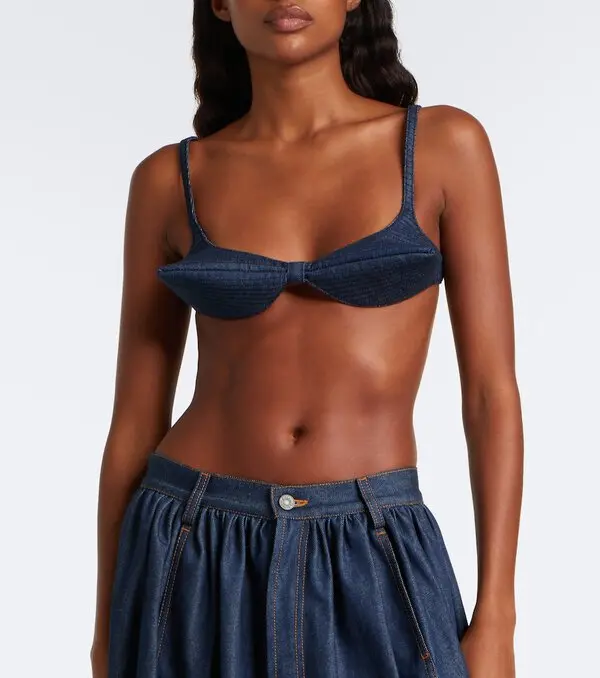 JEAN PAUL GAULTIER Denim Bra