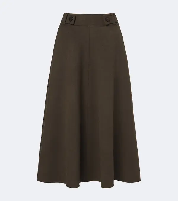 LISA YANG Doublé Wool And Cashmere Midi Skirt
