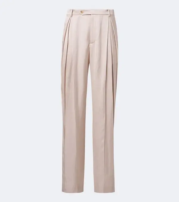 Valentino Garavani Pleated Straight Pants