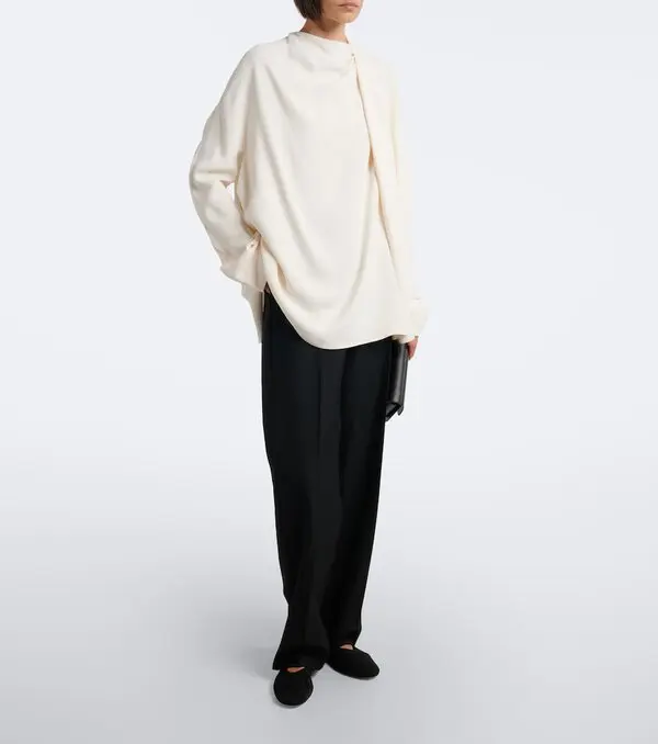 TOTEME Draped Cady Blouse