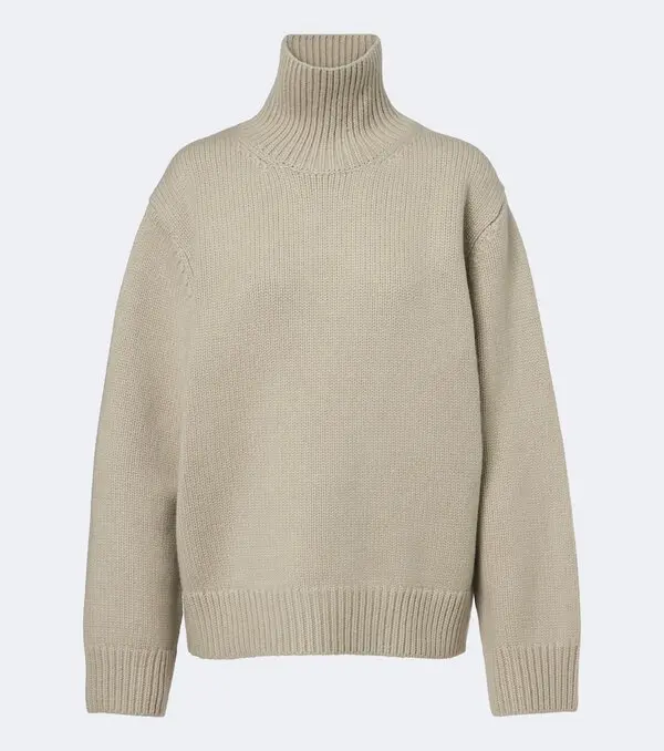 TOTEME Oversized Wool Turtleneck Sweater