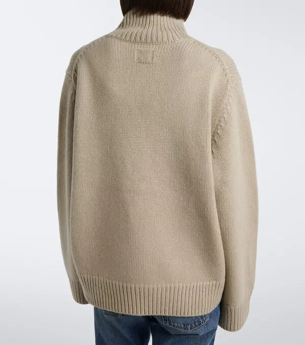 TOTEME Oversized Wool Turtleneck Sweater
