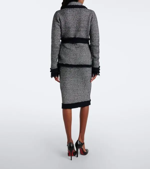 Nina Ricci Wool-blend Tweed Pencil Skirt