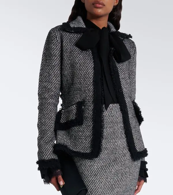Nina Ricci Wool-blend Tweed Jacket