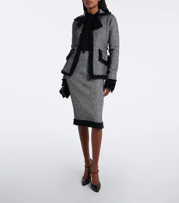 Nina Ricci Wool-blend Tweed Jacket