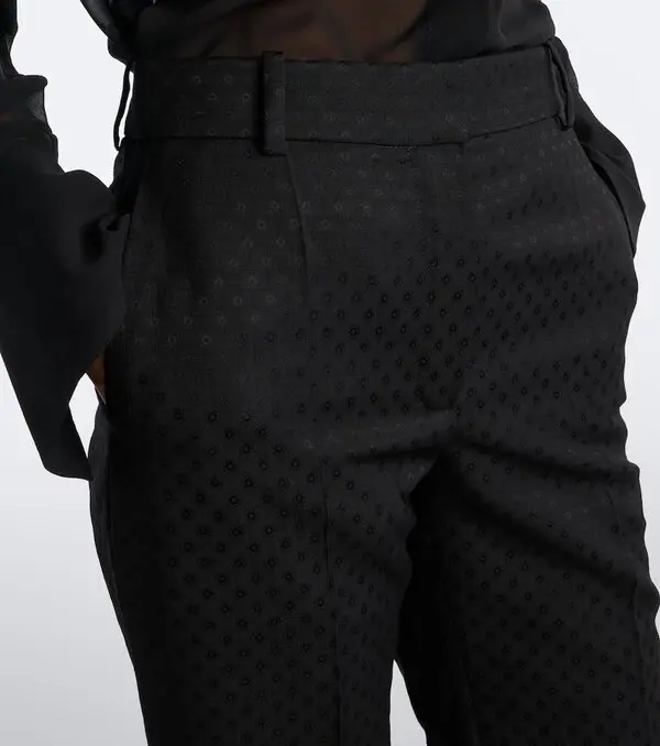 Nina Ricci Wool-blend Flared Pants