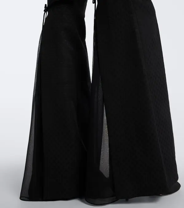 Nina Ricci Wool-blend Flared Pants