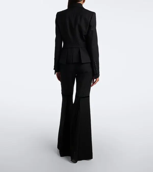 Nina Ricci Wool-blend Flared Pants