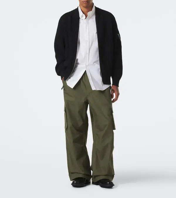 Comme Des Garçons Homme Wool Zip-up Cardigan