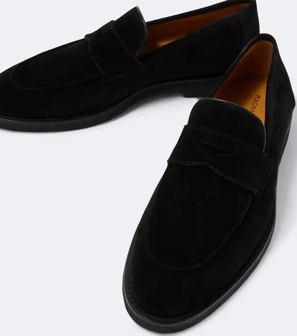 Magnanni Cervan Suede Penny Loafers