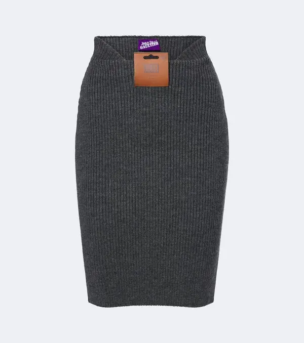JEAN PAUL GAULTIER Wool-blend Pencil Skirt