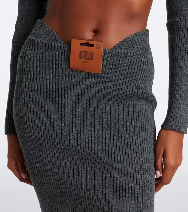JEAN PAUL GAULTIER Wool-blend Pencil Skirt