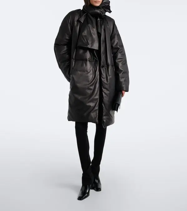 TOTEME Leather Down Coat