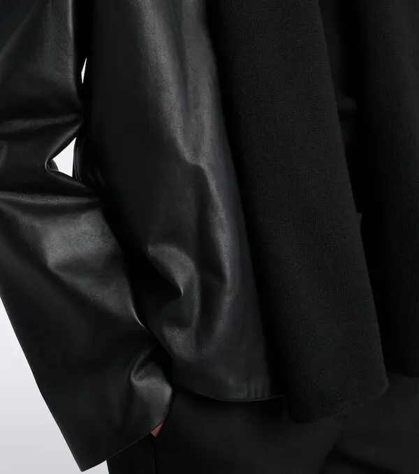 TOTEME Tie-neck Leather Jacket