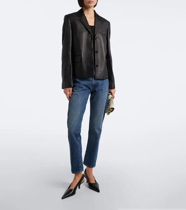 TOTEME Leather Blazer