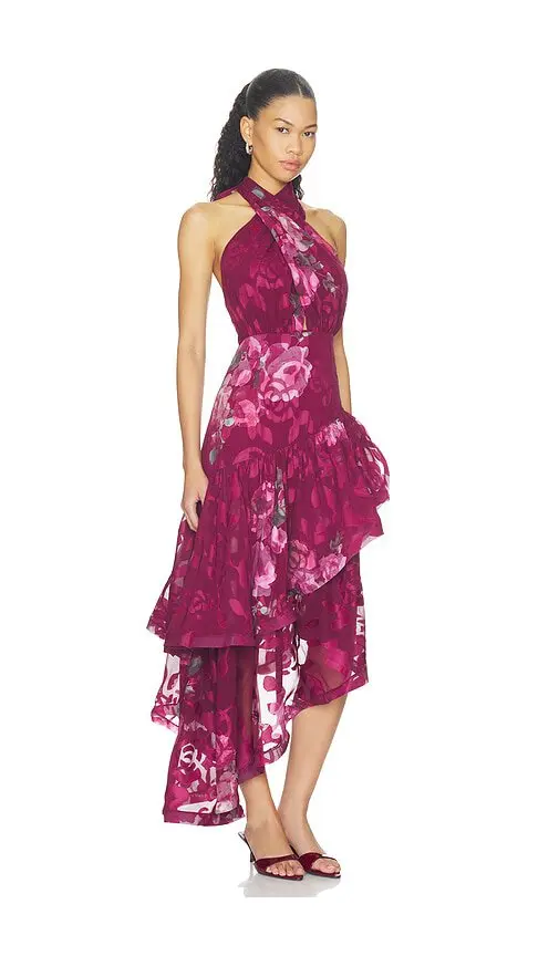 ELLIATT Eleanora High Low Maxi Dress In Purple