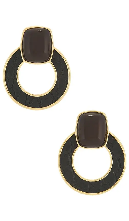 FRASIER STERLING Croc Knockers In Brown