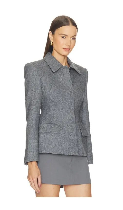 Source Unknown Terzo Hourglass Blazer In Grey