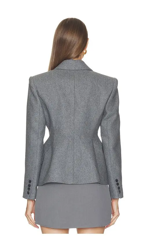 Source Unknown Terzo Hourglass Blazer In Grey