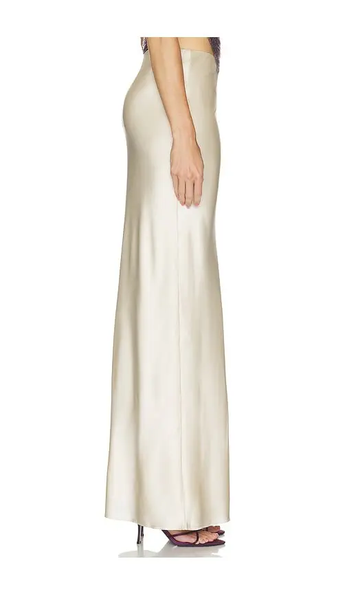 Cult Gaia Chantel Skirt In Beige - Dove