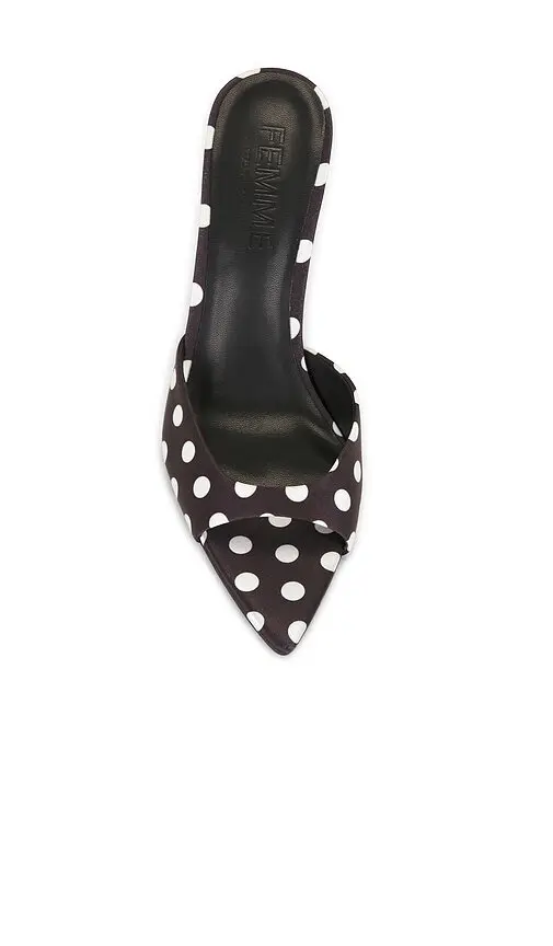 Femme La Bella Slipper In Black & White
