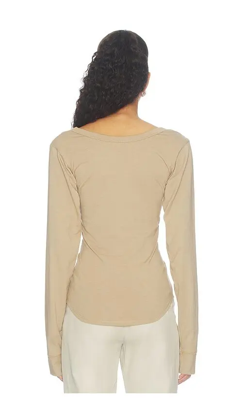 THE LINE BY K Smythe Long Sleeve Scoopneck Top