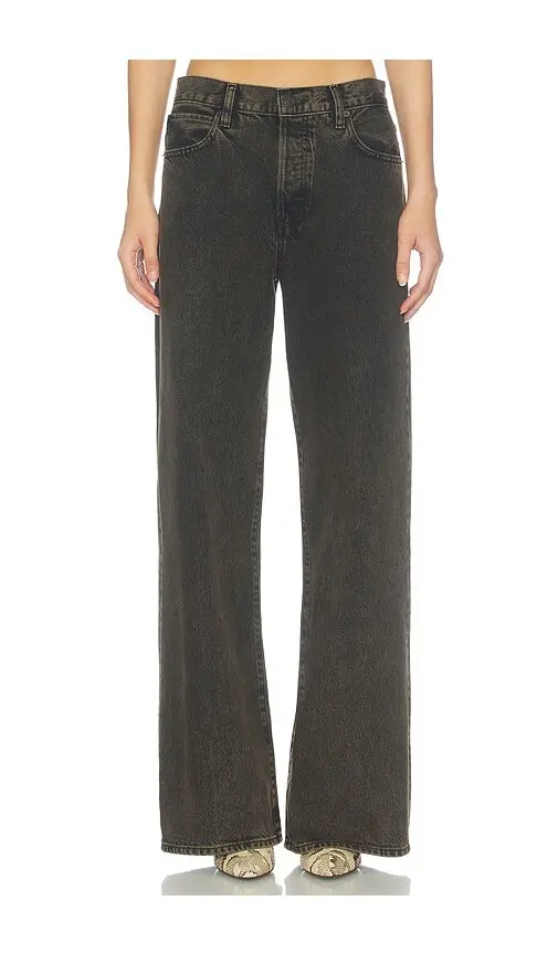FRAME The Loose Jeans In Charcoal - Dune Oxide