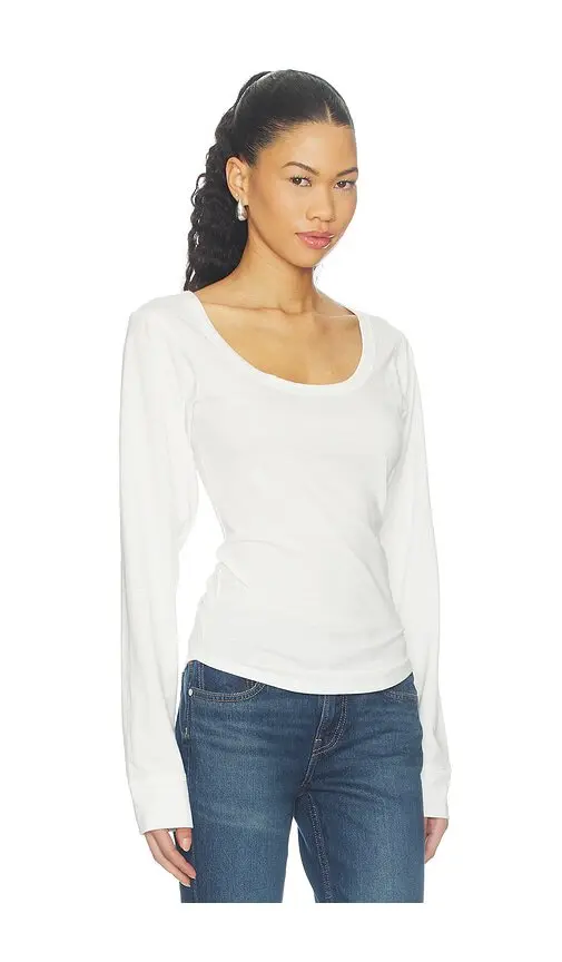 THE LINE BY K Smythe Longsleeve Scoopneck Top