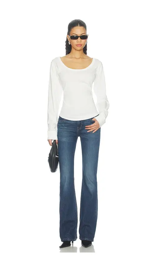 THE LINE BY K Smythe Longsleeve Scoopneck Top
